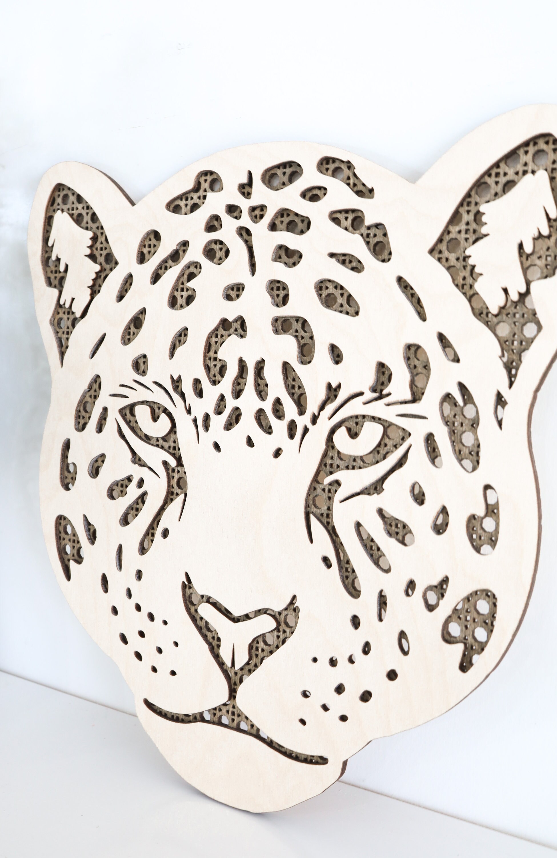Laser Cut File | Cheetah Room Decor | Boho Cheetah | Rattan Cheetah ...