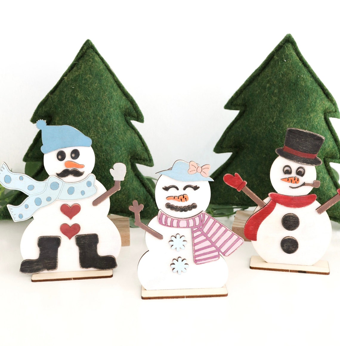 Interchangeable Build Your Own Snowman Laser Cut Digital File - Etsy