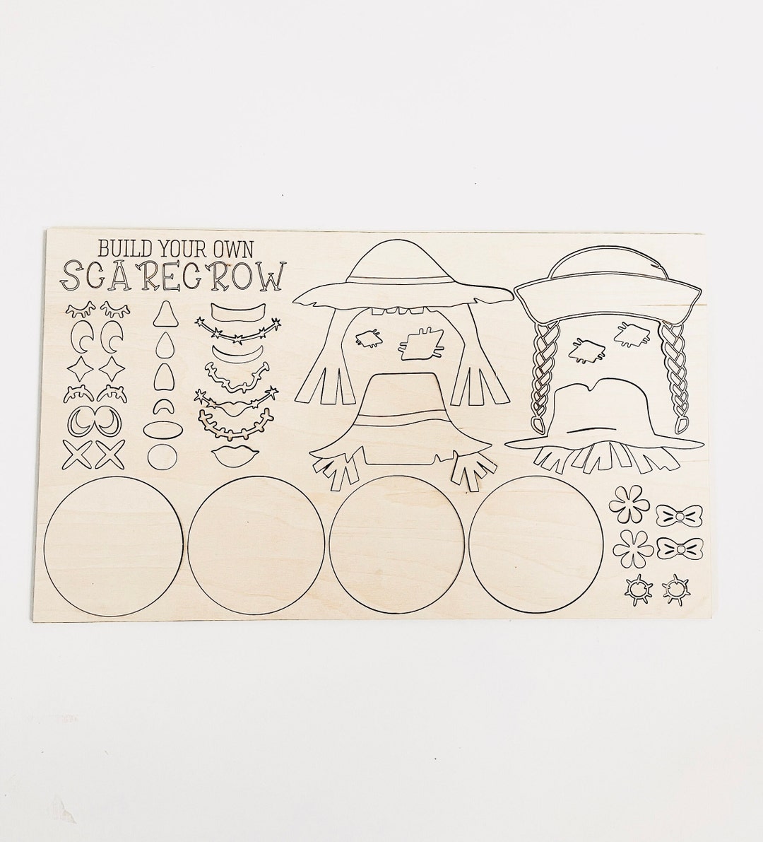 Interchangeable Build Your Own Scarecrow Laser Cut Digital File | Paint ...