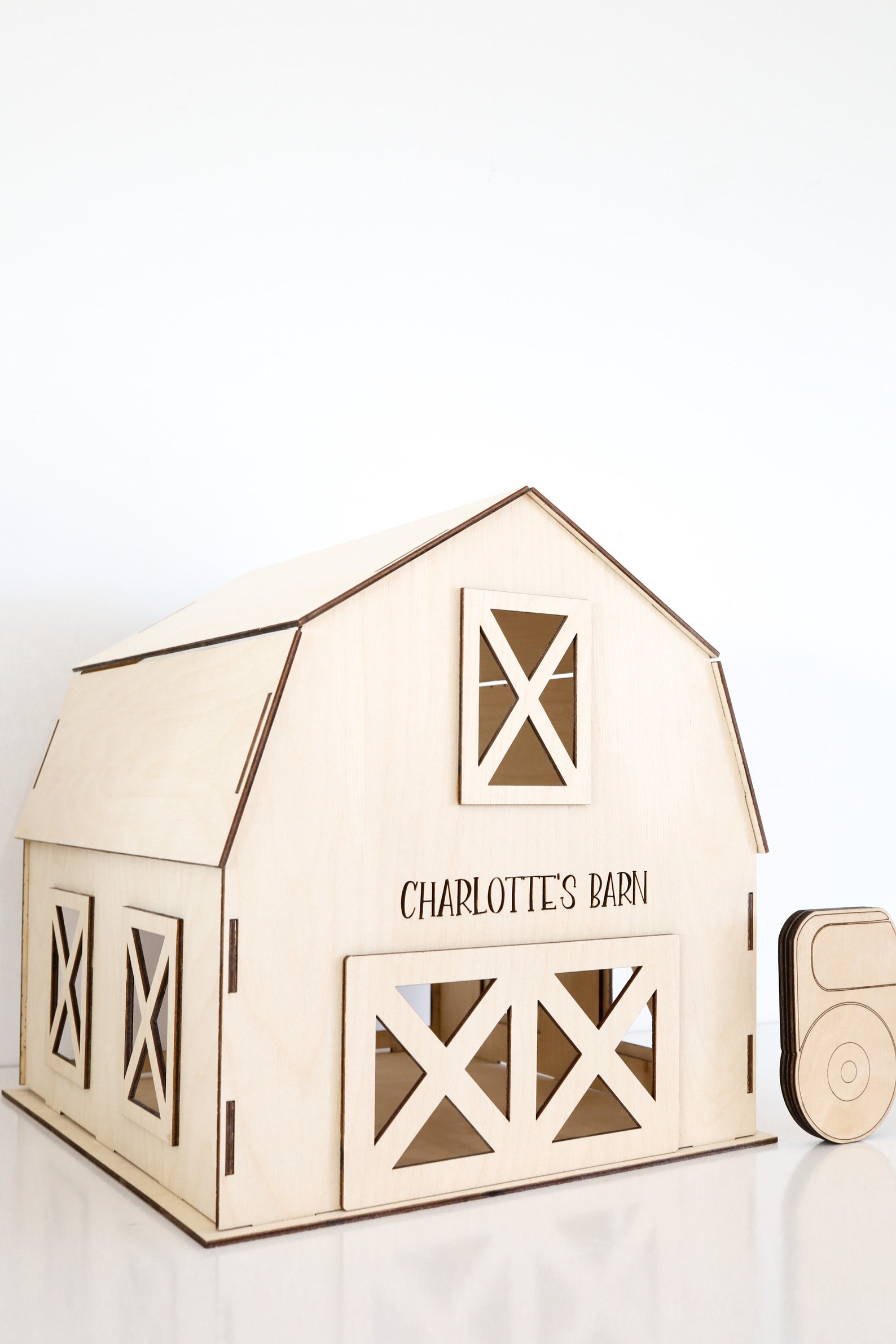 Laser Cut File | Super Cute Wood Toy Barn With Barn Yard Animals and ...