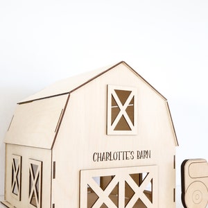 Laser Cut File | Super Cute Wood Toy Barn With Barn Yard Animals and ...