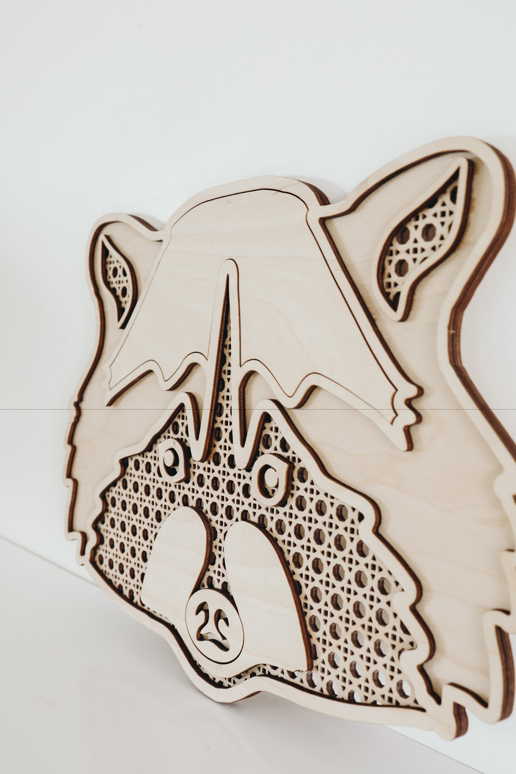 Laser Cut File | Raccoon Cut File | Rattan Raccoon | Raccoon Nursery ...