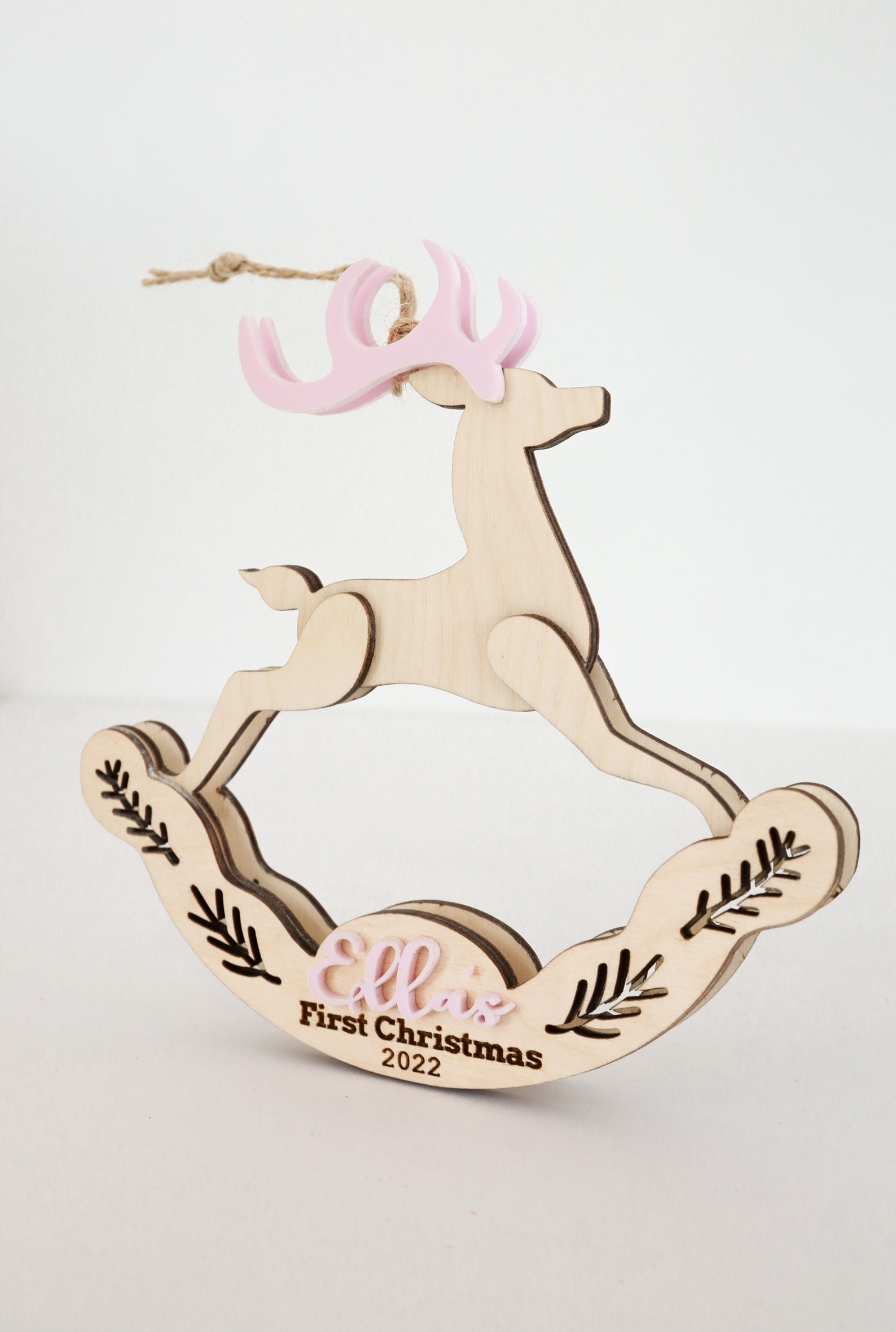 Customizable Rocking Reindeer Christmas Ornament and - Etsy