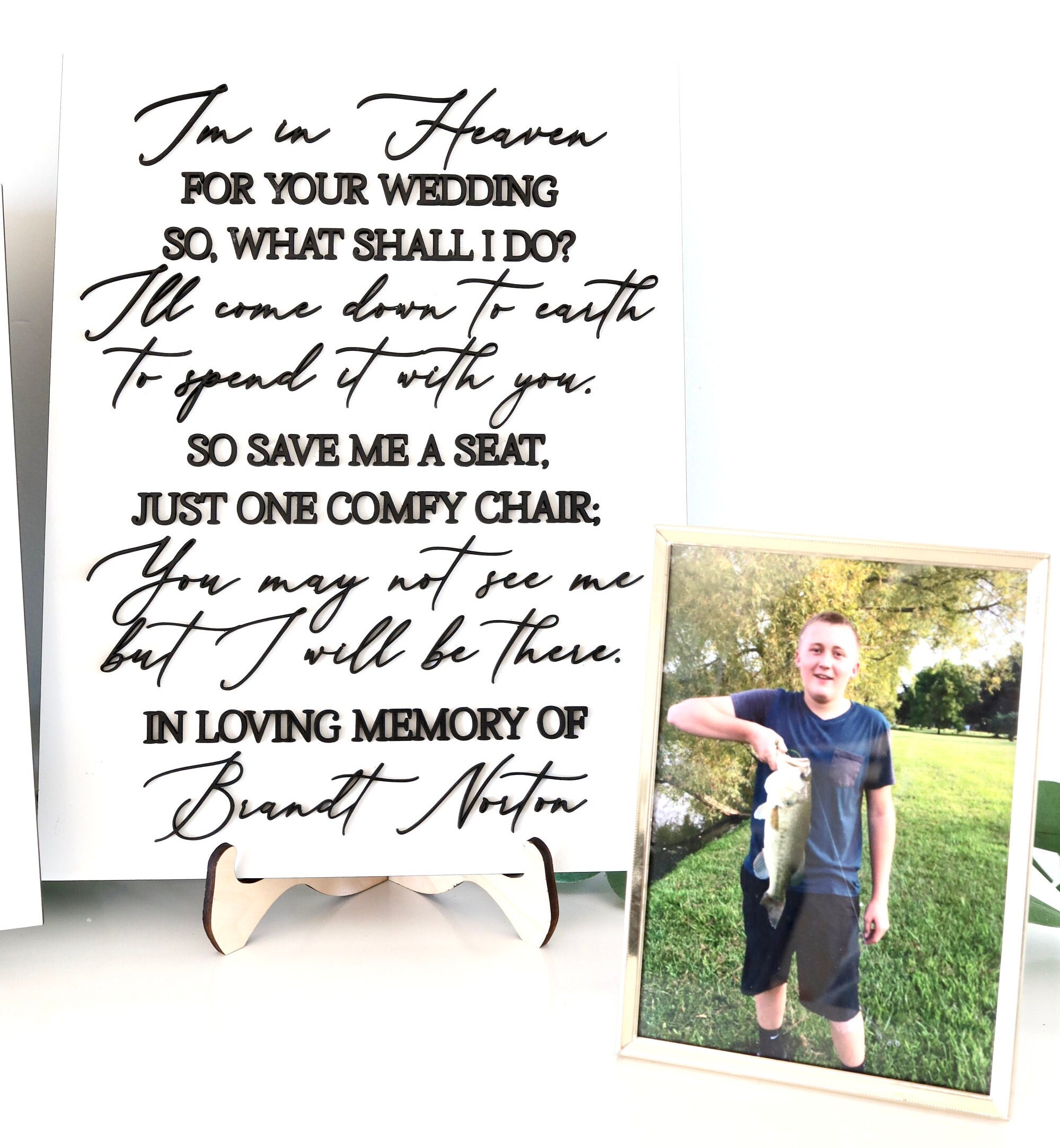 Customizable Memorial Plaque Laser Cut File Wedding Sign - Etsy