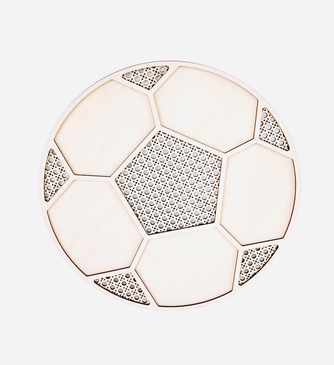 Rattan Soccer Ball Laser Cut File | Rattan Soccer Ball SVG | Football ...