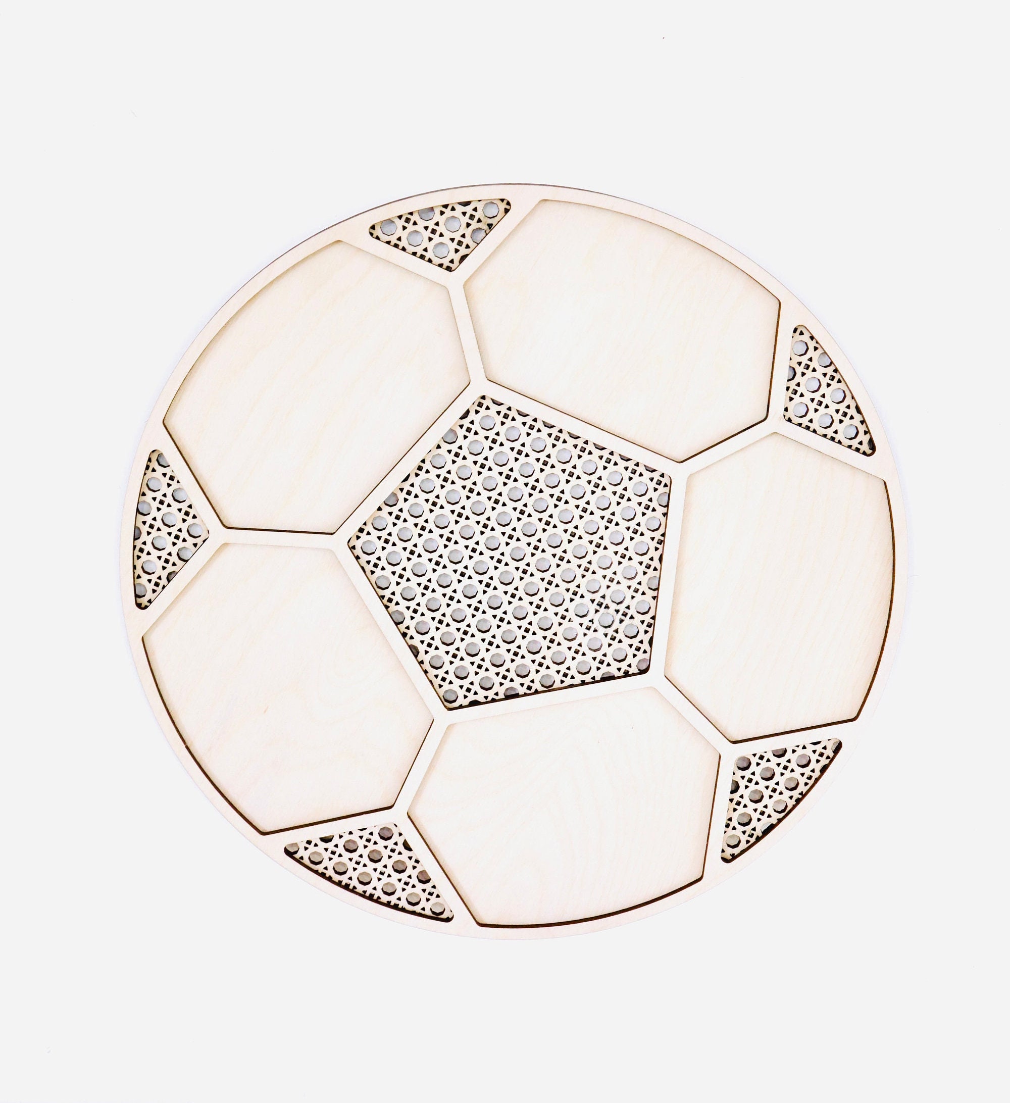 Rattan Soccer Ball Laser Cut File | Rattan Soccer Ball SVG | Football ...