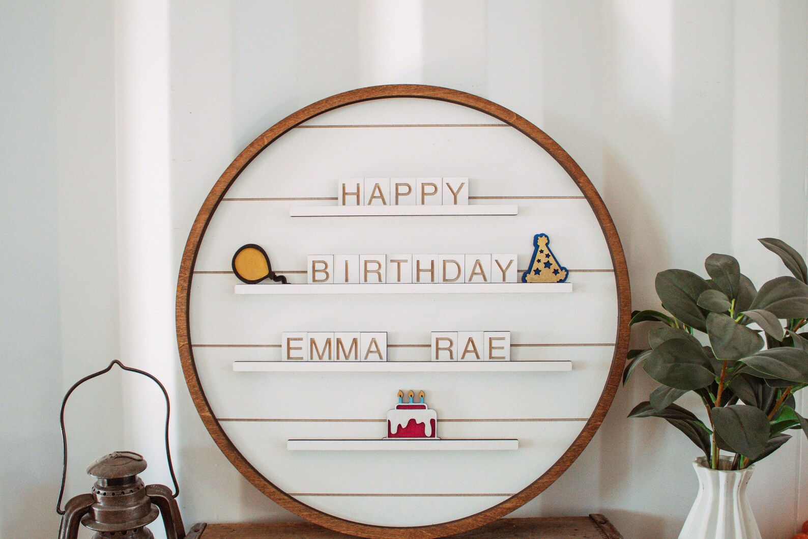 Custom Letter Board Laser Cut File | SVG With Embellishments (digital ...