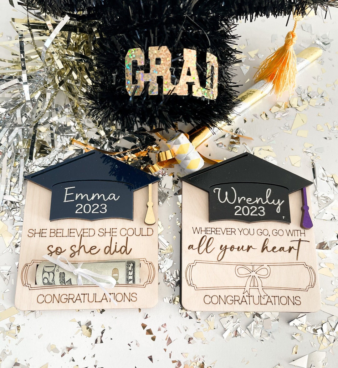 Cute Graduation Money & Gift Card Holder Laser Cut File | Custom ...