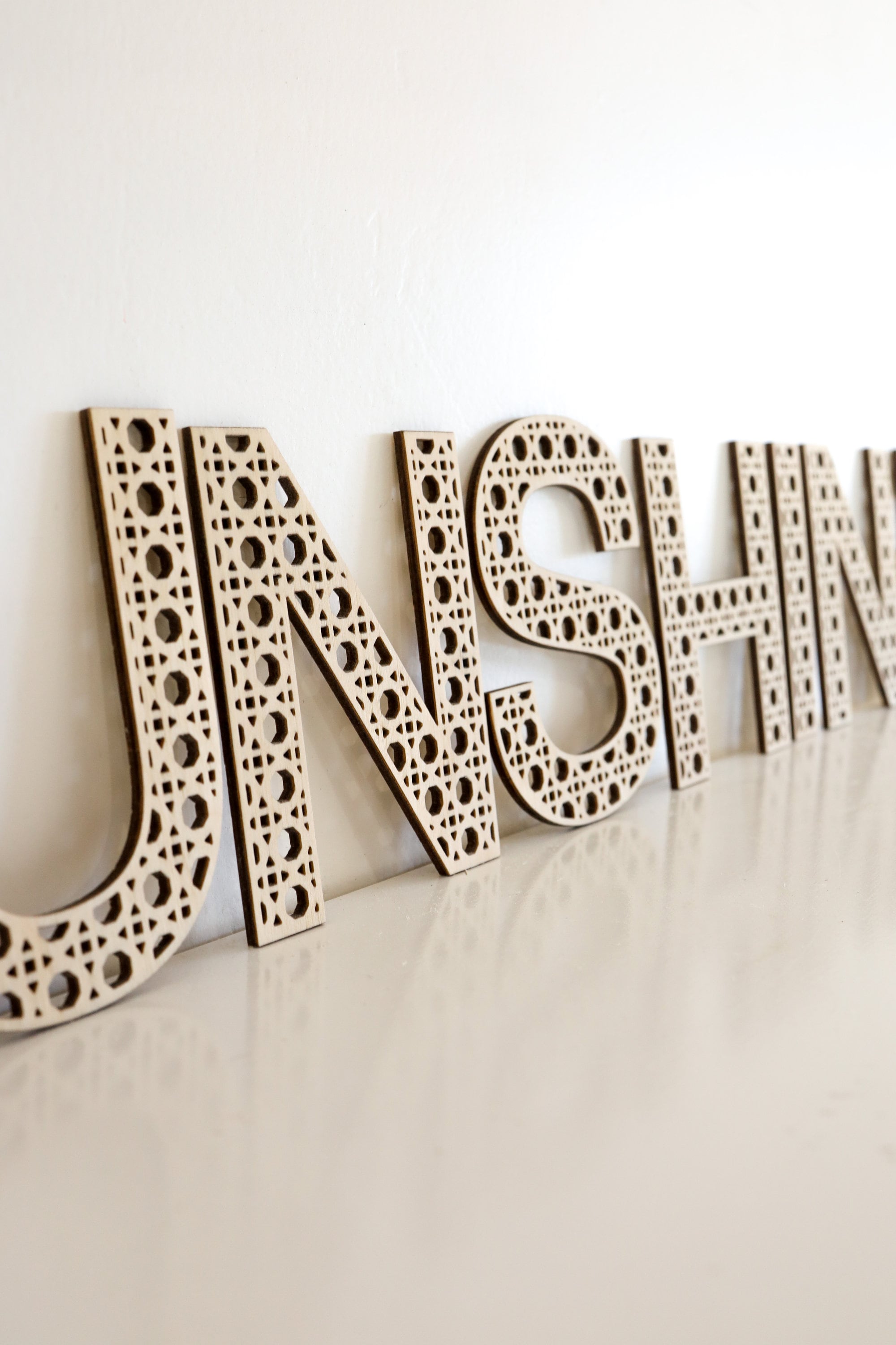 3.5 Inch Rattan Alphabet Laser Cut File | Small Rattan Letters | Rattan ...