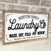 Cute Customizable Laundry Co. Family Name Sign Laser Cut Digital File ...