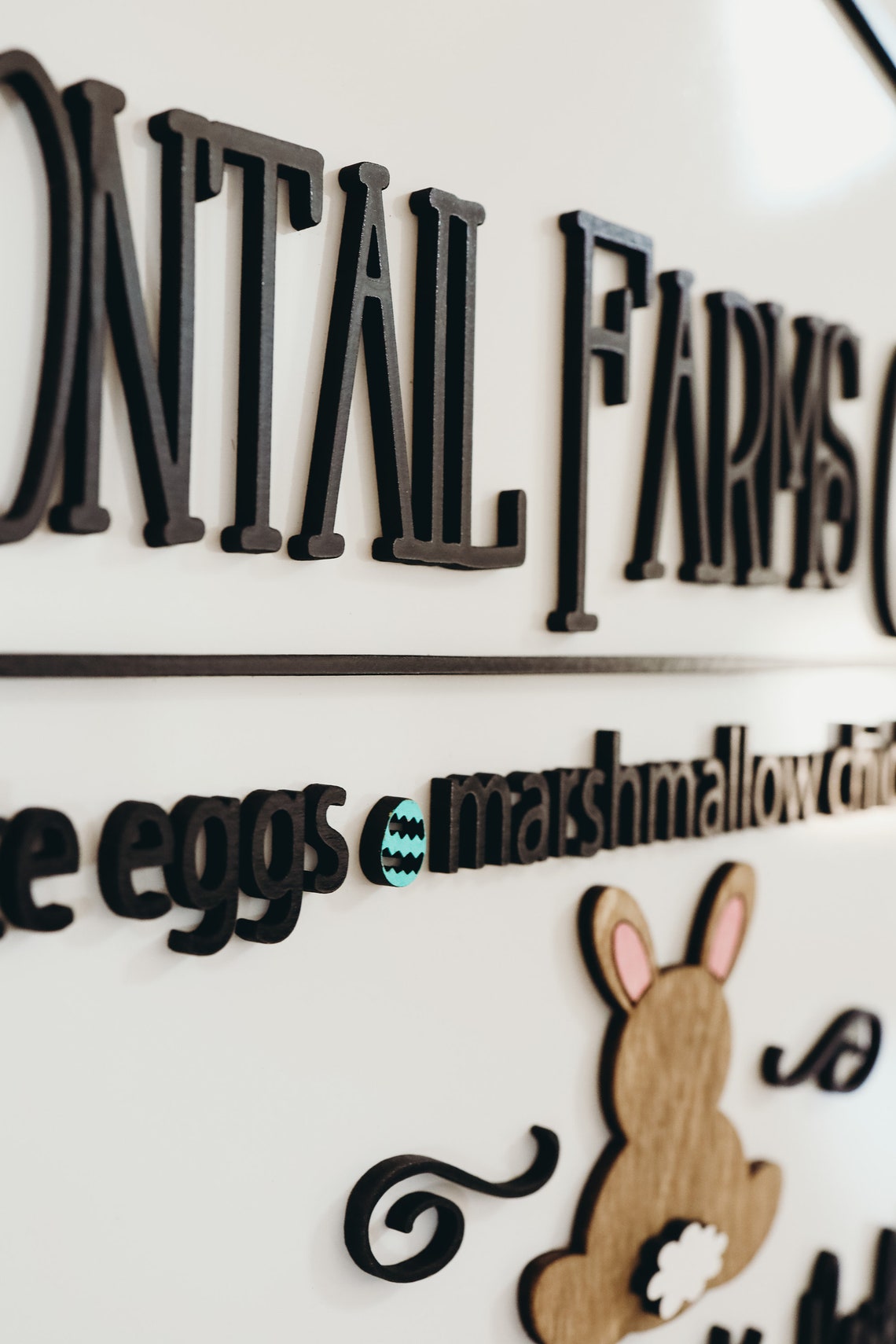 Cottontail Farms Easter Sign SVG | Laser Cut File - Etsy