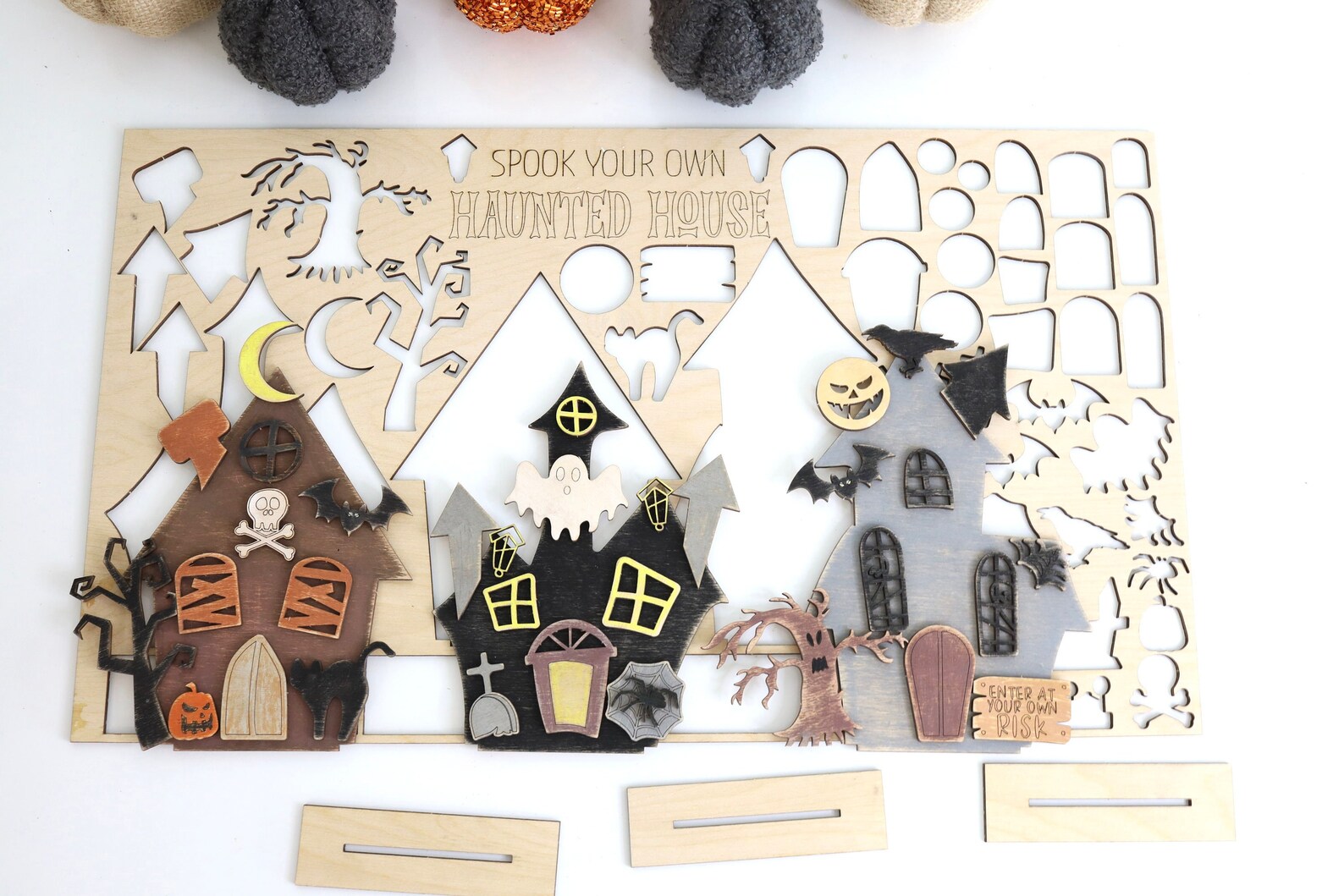 Spook Your Own Haunted House Laser Cut File Interchangeable Haunted ...