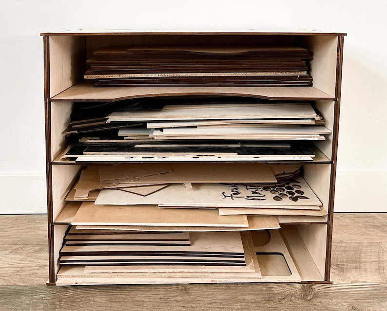 Organizational Storage Shelf Laser Cut Digital File | Shop Organization ...