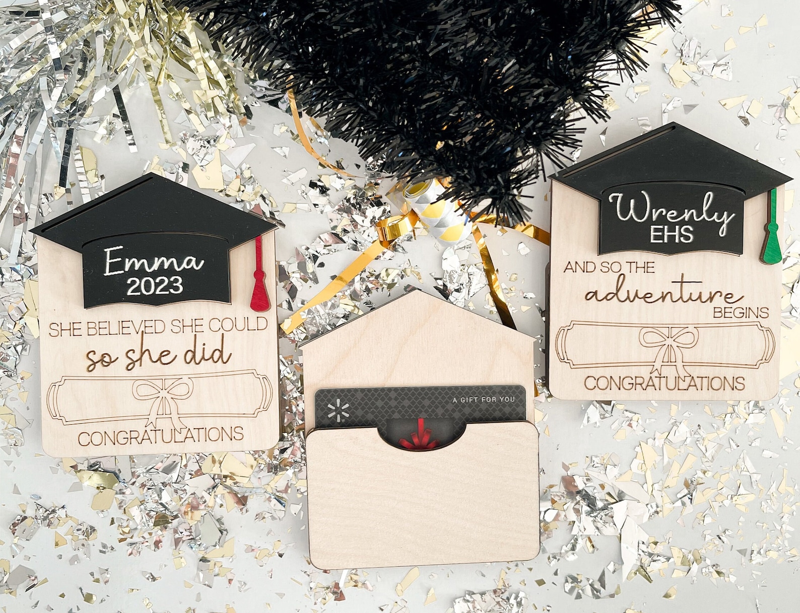 Cute Graduation Money & Gift Card Holder Laser Cut File Custom ...