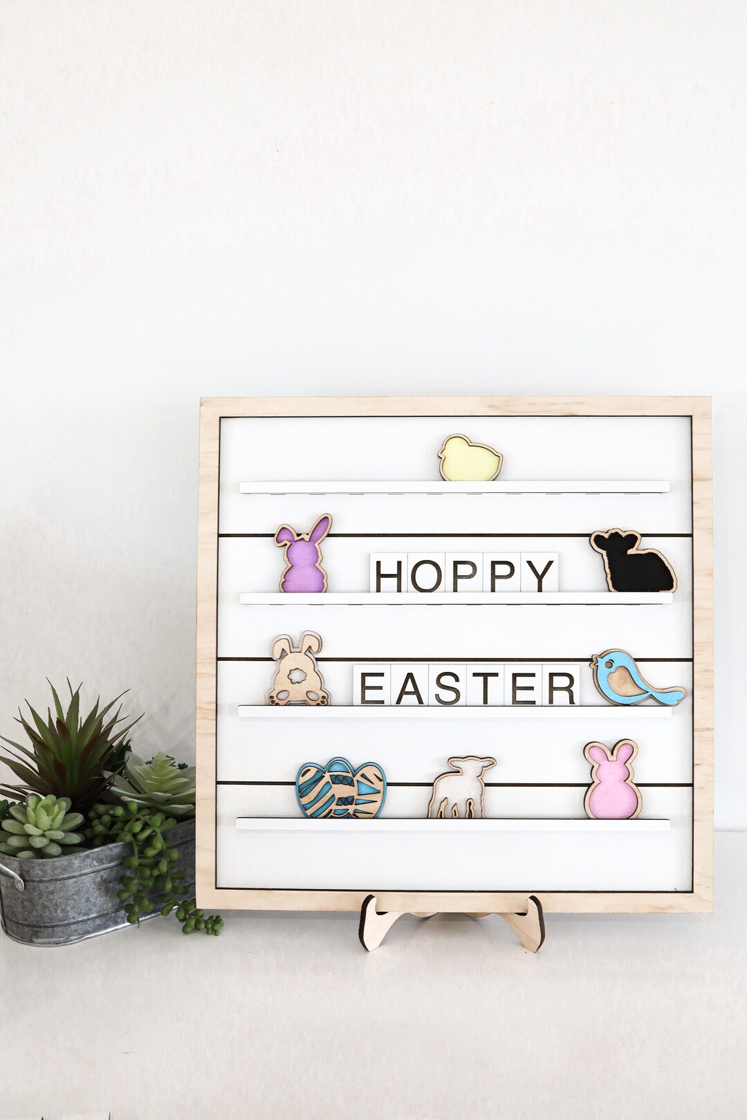 Laser Cut File | Customizable Letter Board | Square Letter Board SVG ...