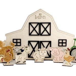 Build Your Own Farm Laser Cut Digital File | Barnyard | Cute Farm ...
