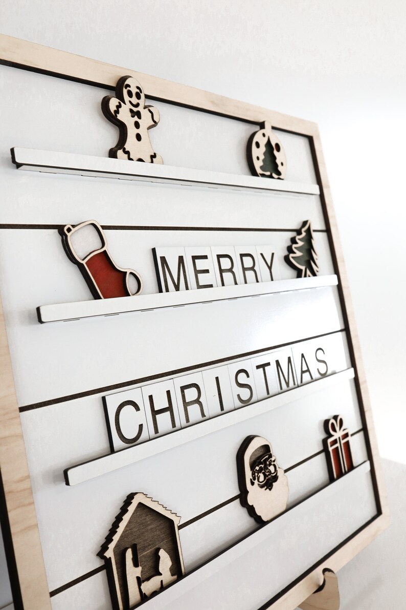 Laser Cut File | Customizable Letter Board | Square Letter Board SVG ...
