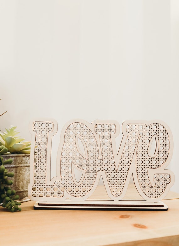 Laser Cut File Boho Valentines Day Decor Rattan Valentines | Etsy