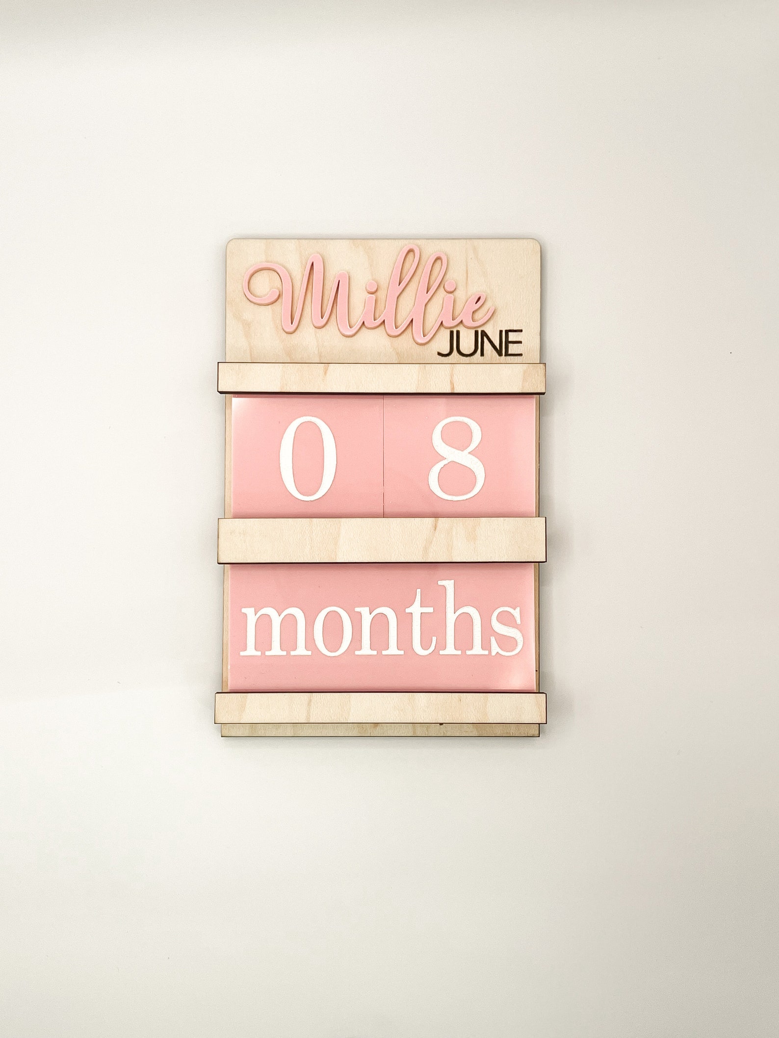 Adorable Interchangeable Baby Milestone "blocks" With Removable Stand ...