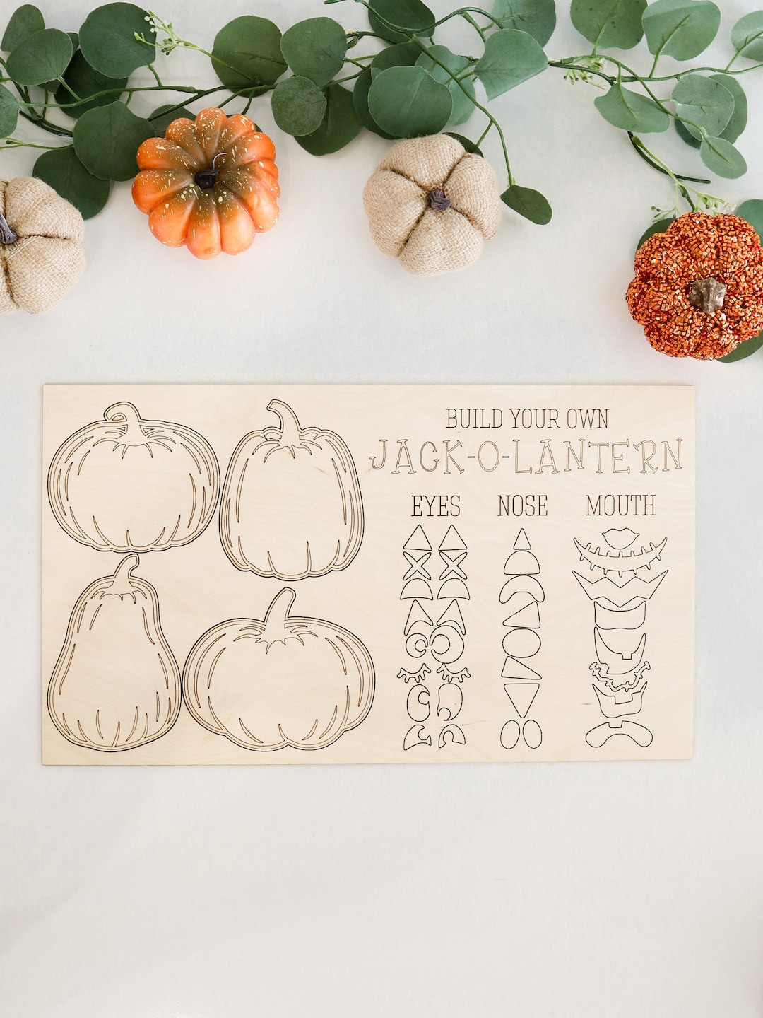 Build Your Own Jack-o-lantern Laser Cut Digital File | Cute Halloween ...