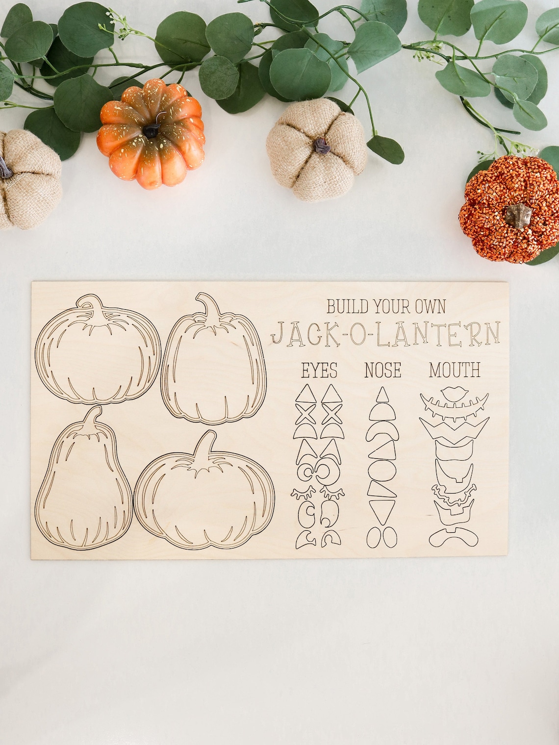 Build Your Own Jack-o-lantern Laser Cut Digital File | Cute Halloween ...