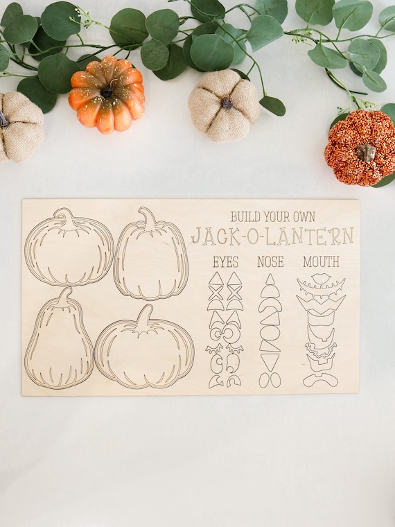 Build Your Own Jack-o-lantern Laser Cut Digital File Cute - Etsy Canada