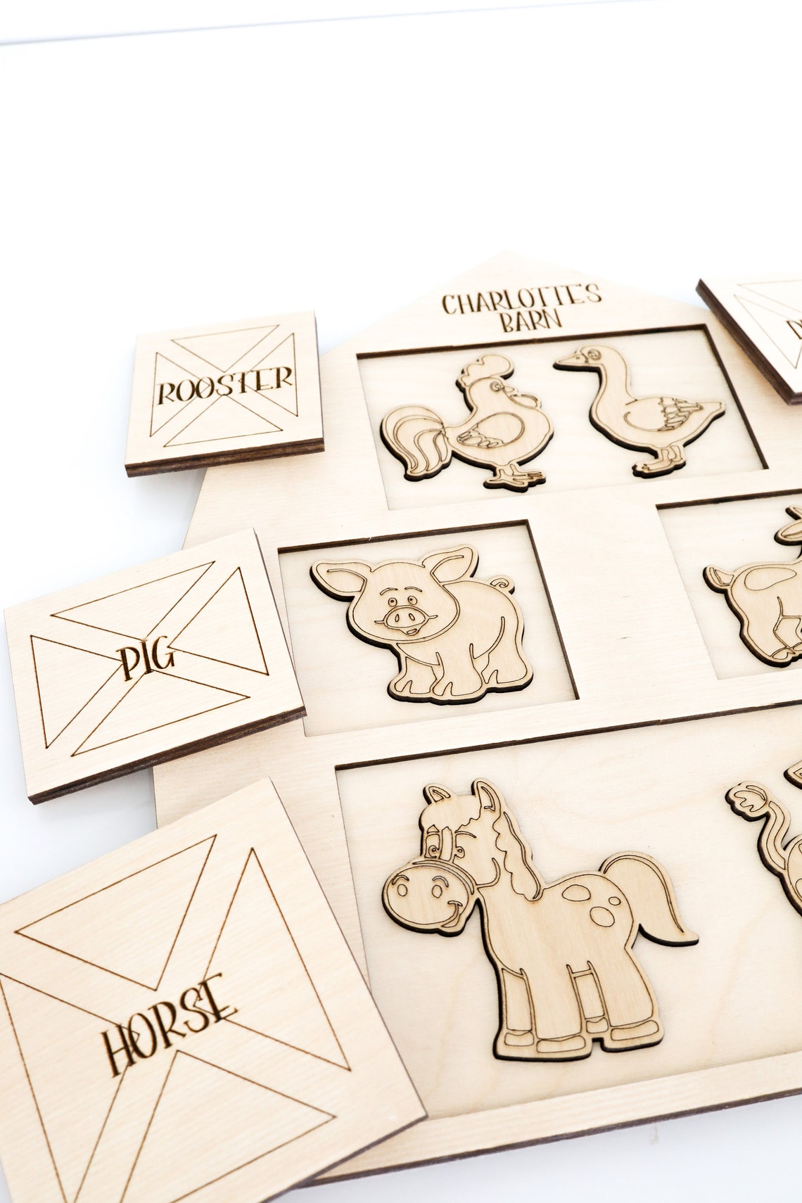 Laser Cut Barn Puzzle File | Farm Animals SVG (digital File) - Etsy