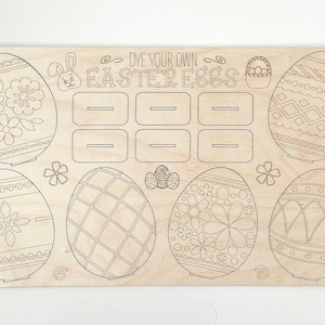 Dye Your Own Easter Eggs Laser Cut Digital File | Pop Out Color Your ...