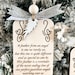 Customizable Memorial Angel Feather Christmas Ornament Digital File ...