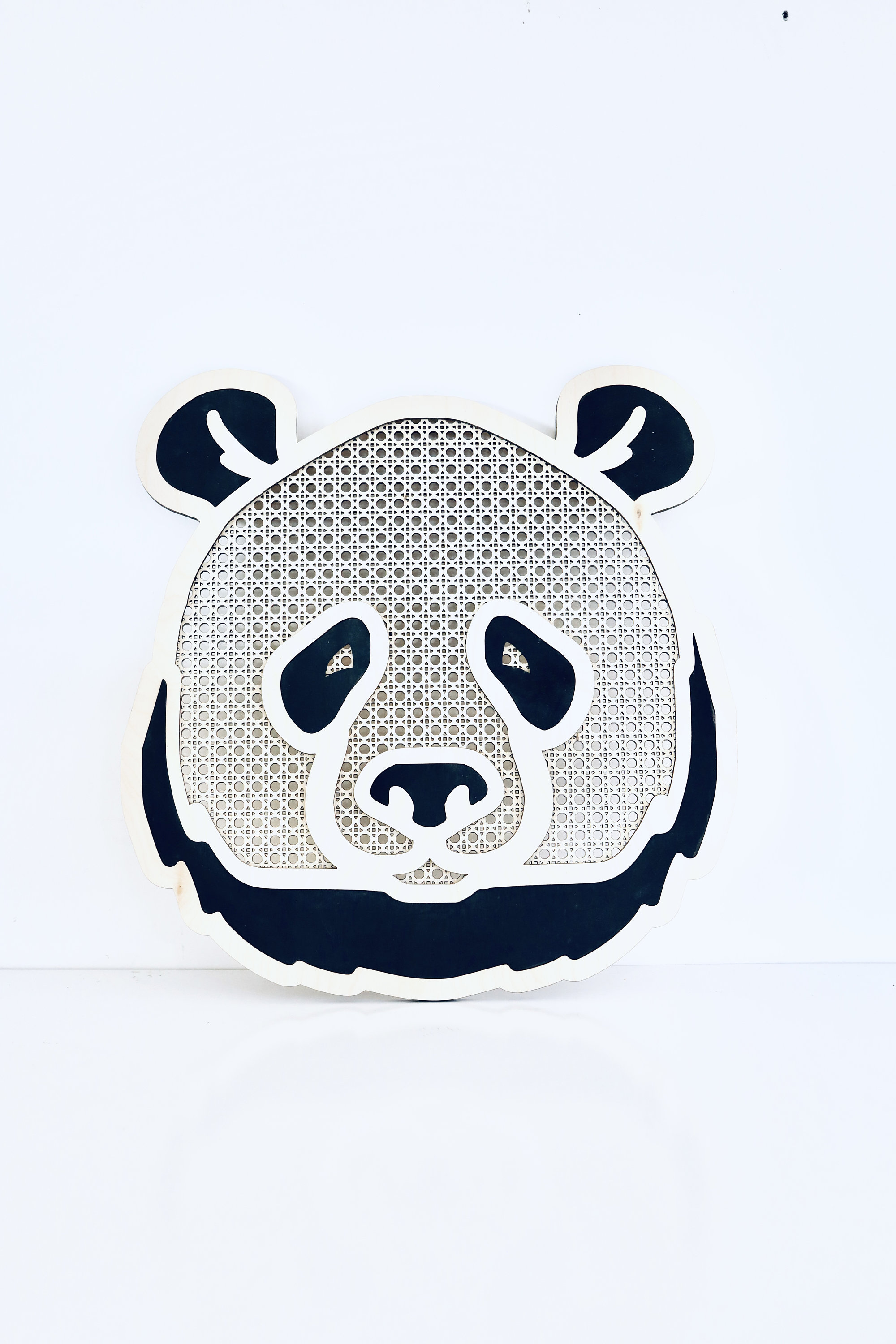 Laser Cut File Rattan Panda Panda SVG 3D Panda Wood - Etsy