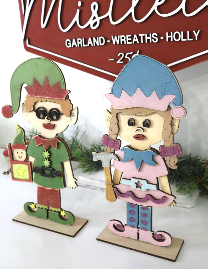 Interchangeable Dress Your Elf Laser Cut File | Make Your Elf | Elf ...
