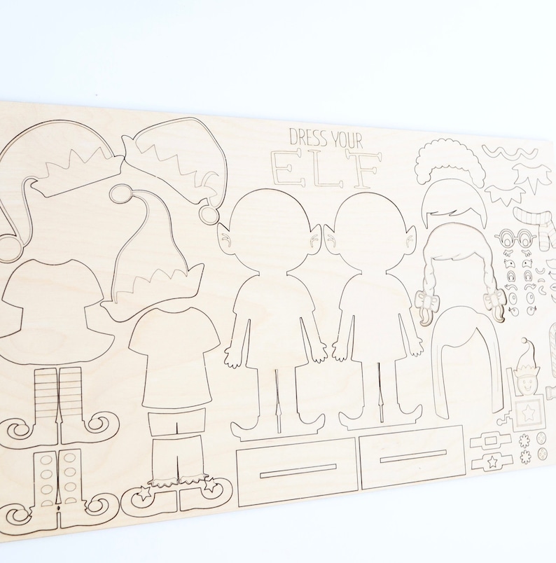 Interchangeable Dress Your Elf Laser Cut File | Make Your Elf | Elf ...