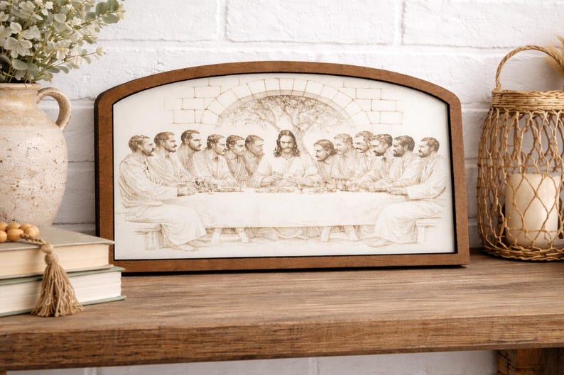 Last Supper Laser Cut Digital File – Instant Download SVG / Glowforge ...