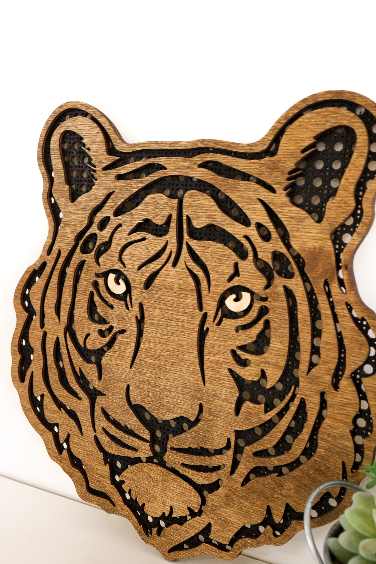 Laser Cut File | Rattan Tiger | Boho Tiger | Jungle Animal | Safari ...