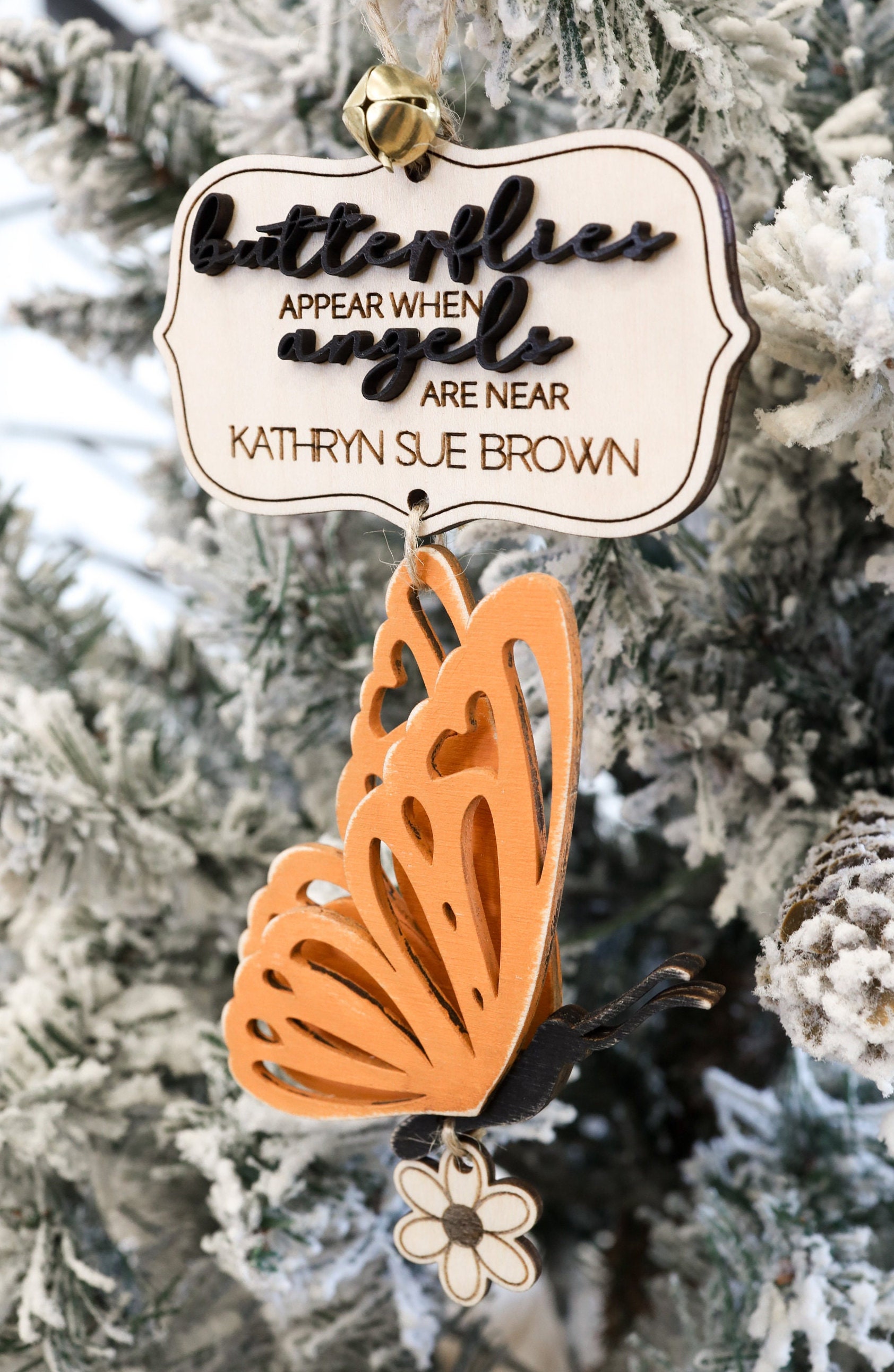 Custom Butterfly Memorial Ornament Laser Cut File Butterfly - Etsy