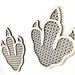 Rattan Dinosaur Footprints Laser Cut Digital File T-rex Footprints ...