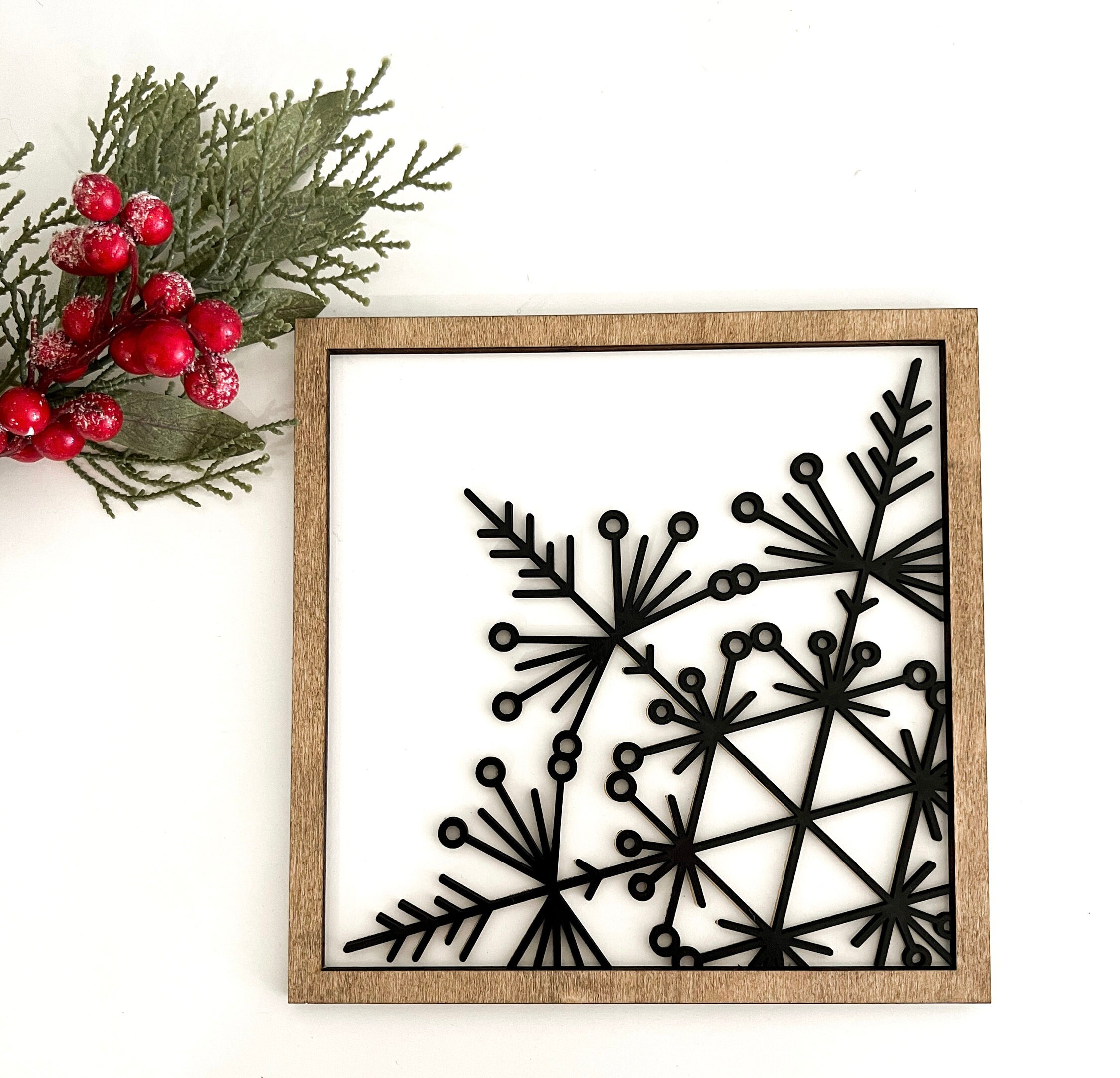 Cute Christmas Mantle Sign Set Laser Cut Digital File Be - Etsy