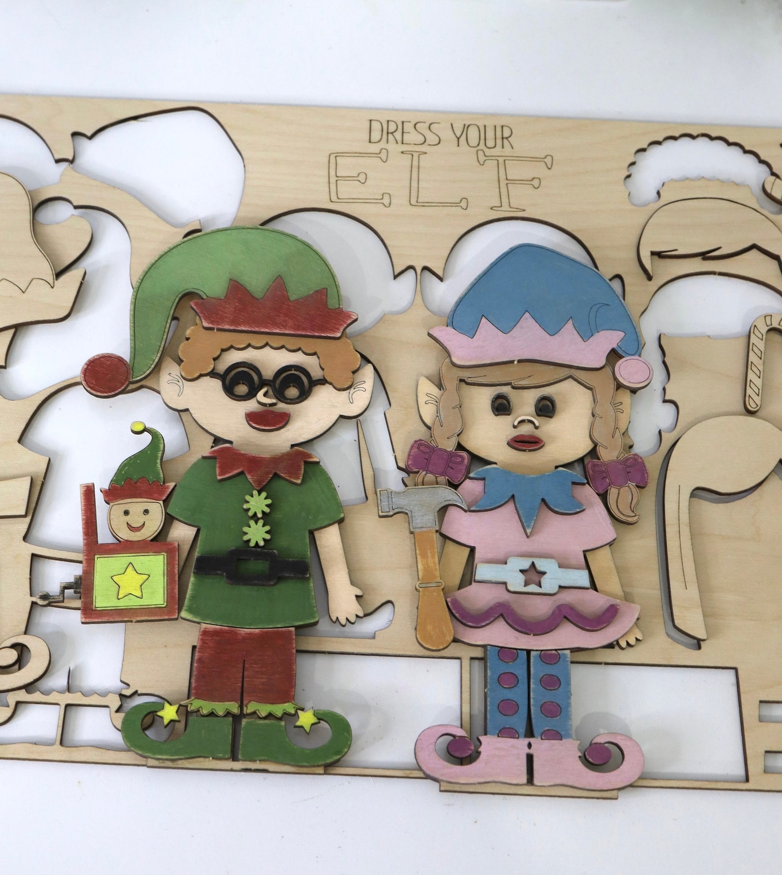 Interchangeable Dress Your Elf Laser Cut File | Make Your Elf | Elf ...