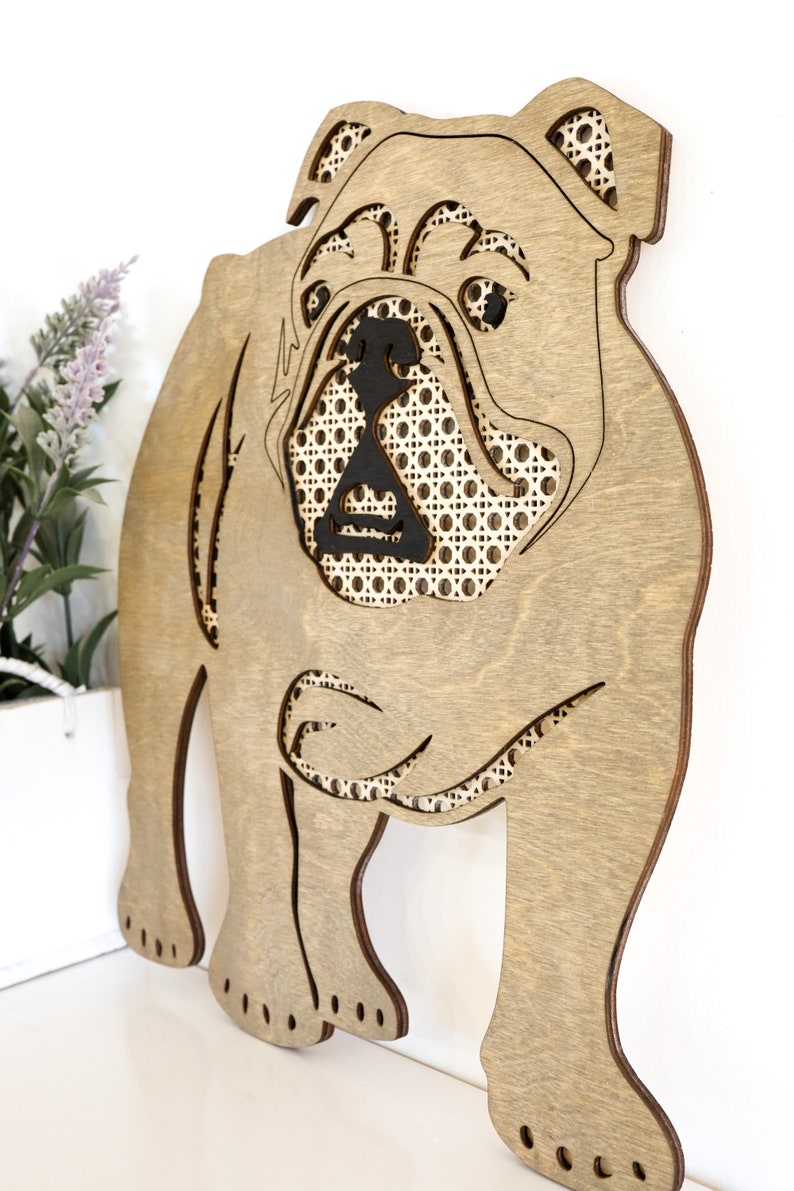 Laser Cut File English Bulldog British Bulldog Dog Lover - Etsy