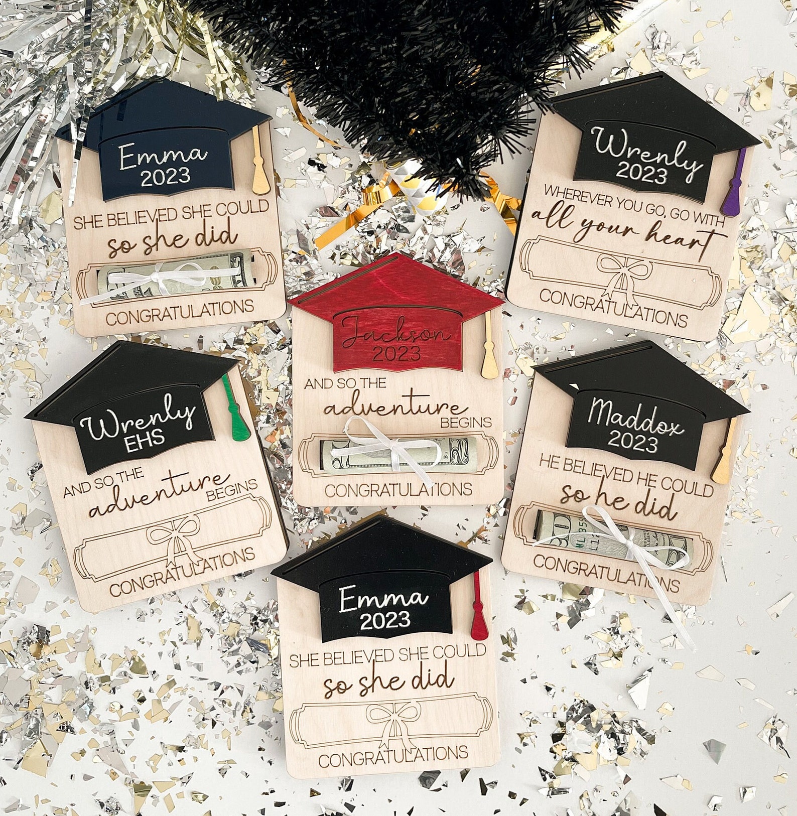 Cute Graduation Money & Gift Card Holder Laser Cut File Custom ...