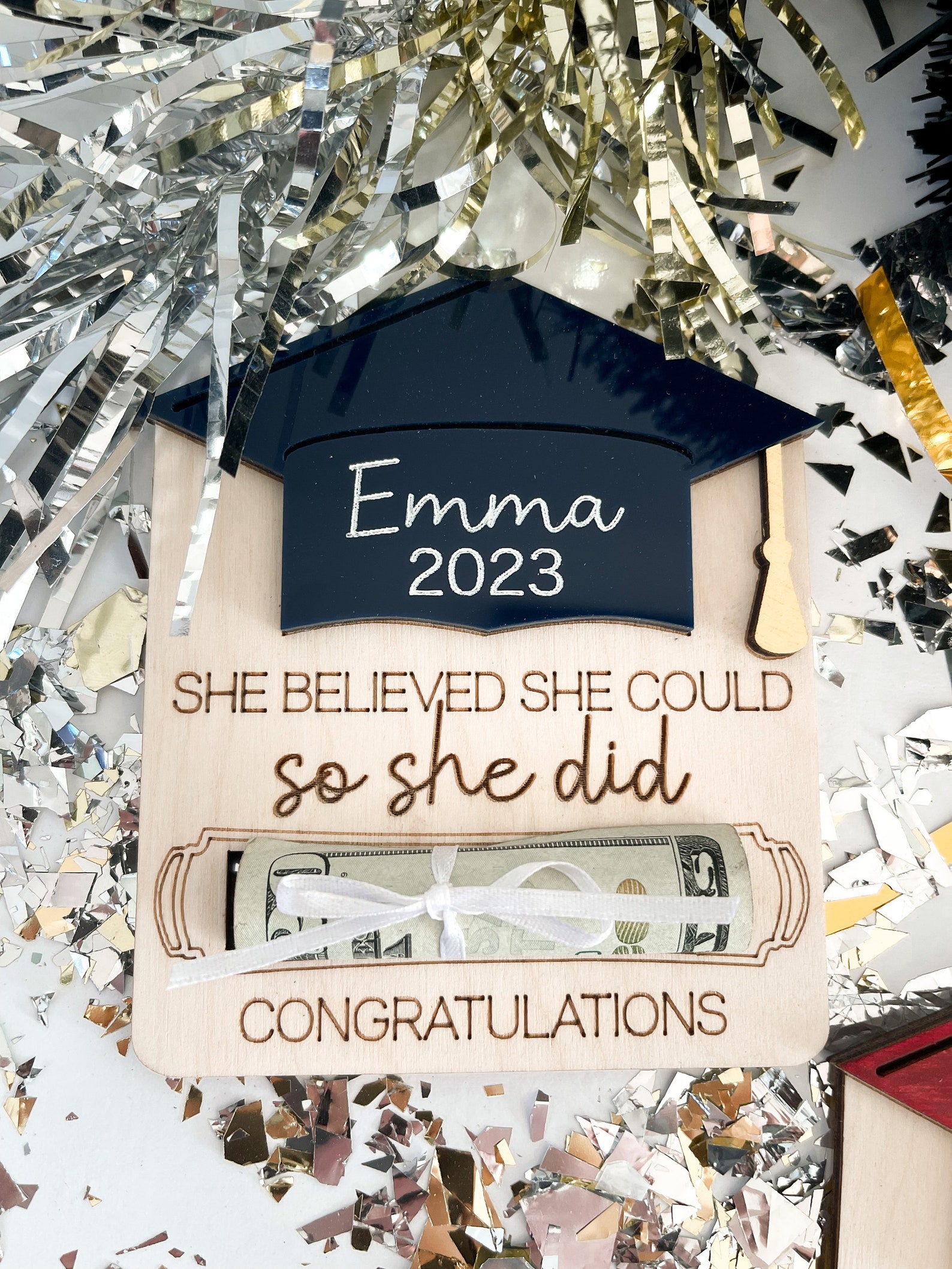 Cute Graduation Money & Gift Card Holder Laser Cut File Custom ...
