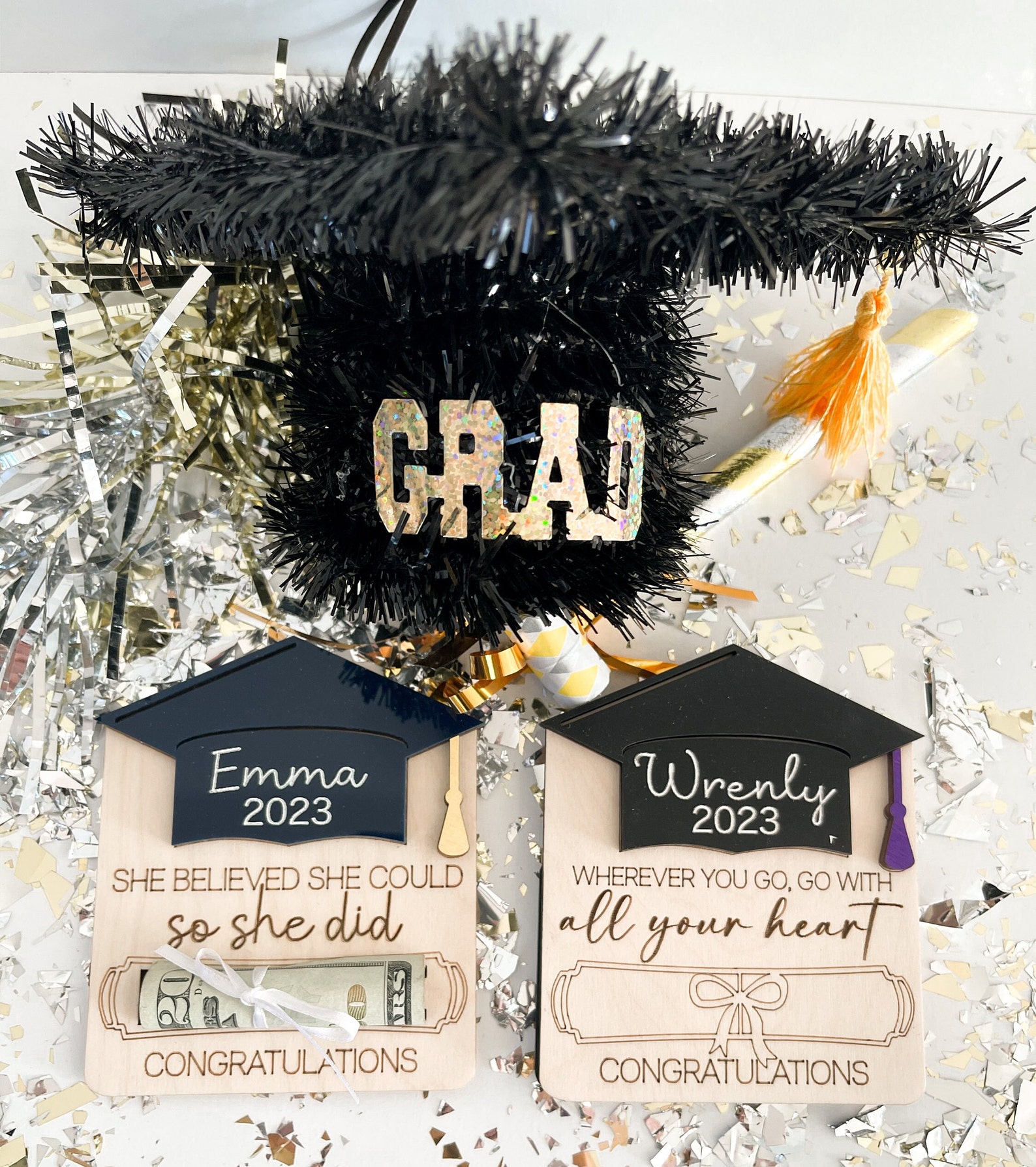 Cute Graduation Money & Gift Card Holder Laser Cut File Custom ...