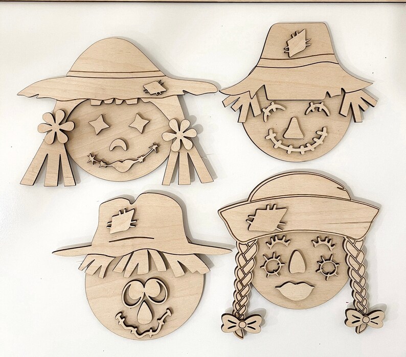 Interchangeable Build Your Own Scarecrow Laser Cut Digital File | Paint ...