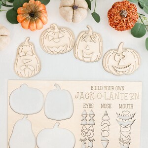 Build Your Own Jack-o-lantern Laser Cut Digital File | Cute Halloween ...