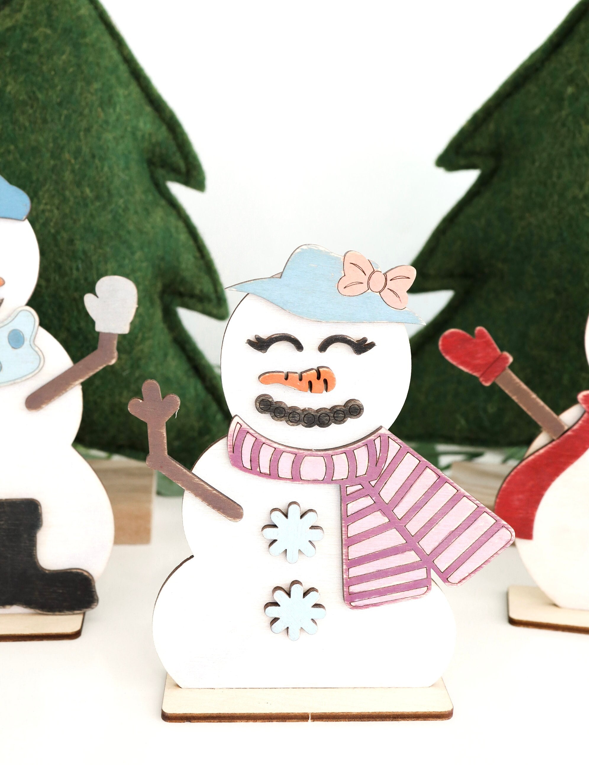 Interchangeable Build Your Own Snowman Laser Cut Digital File | Snowman ...