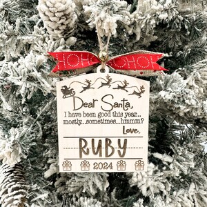 Cute Customizable Dear Santa Child's Handwriting Keepsake Christmas ...