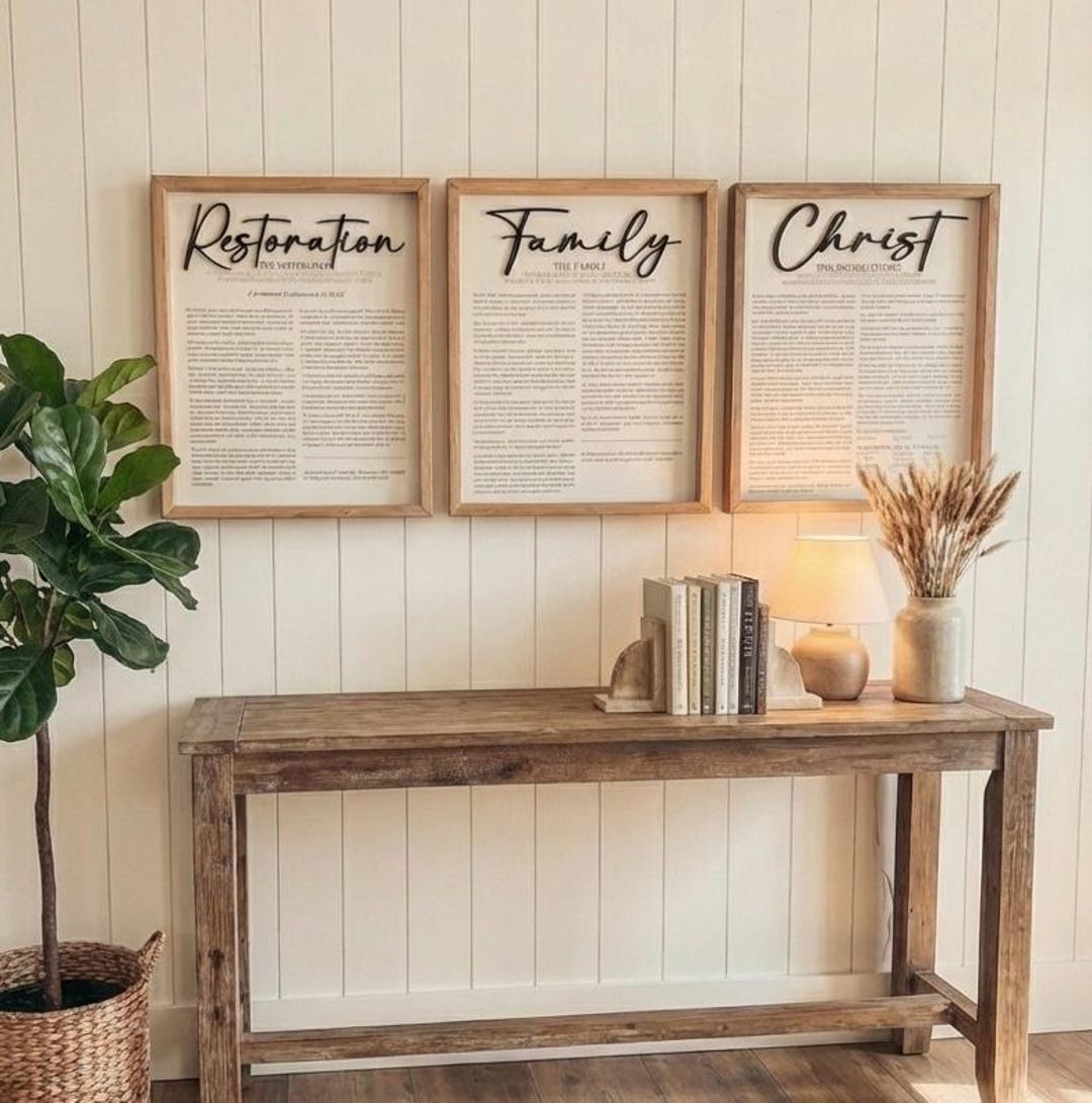 Proclamation to the Family, Restoration, and Living Christ Sign Set ...