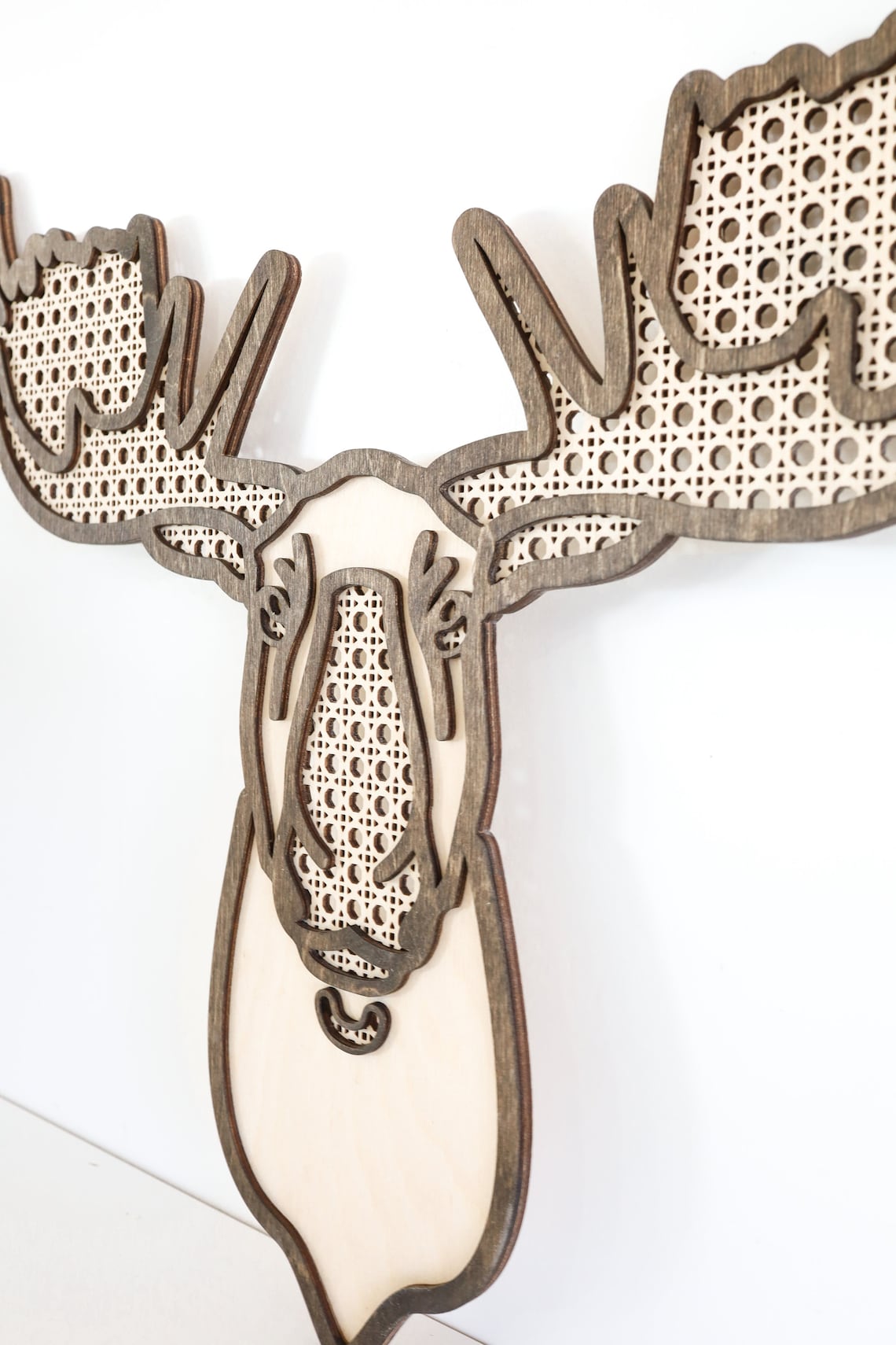 Laser Cut File | Moose Cut File | 3D Moose | Rattan Moose| Moose SVG ...
