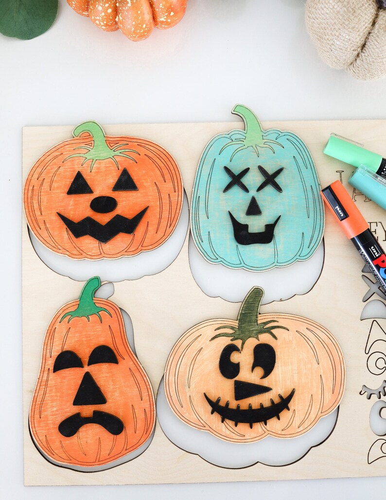 Build Your Own Jack-o-lantern Laser Cut Digital File Cute - Etsy