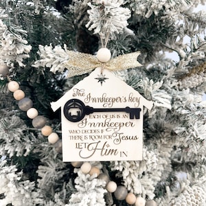 The Innkeeper's Key Christmas Ornament Laser Cut Digital File | True ...